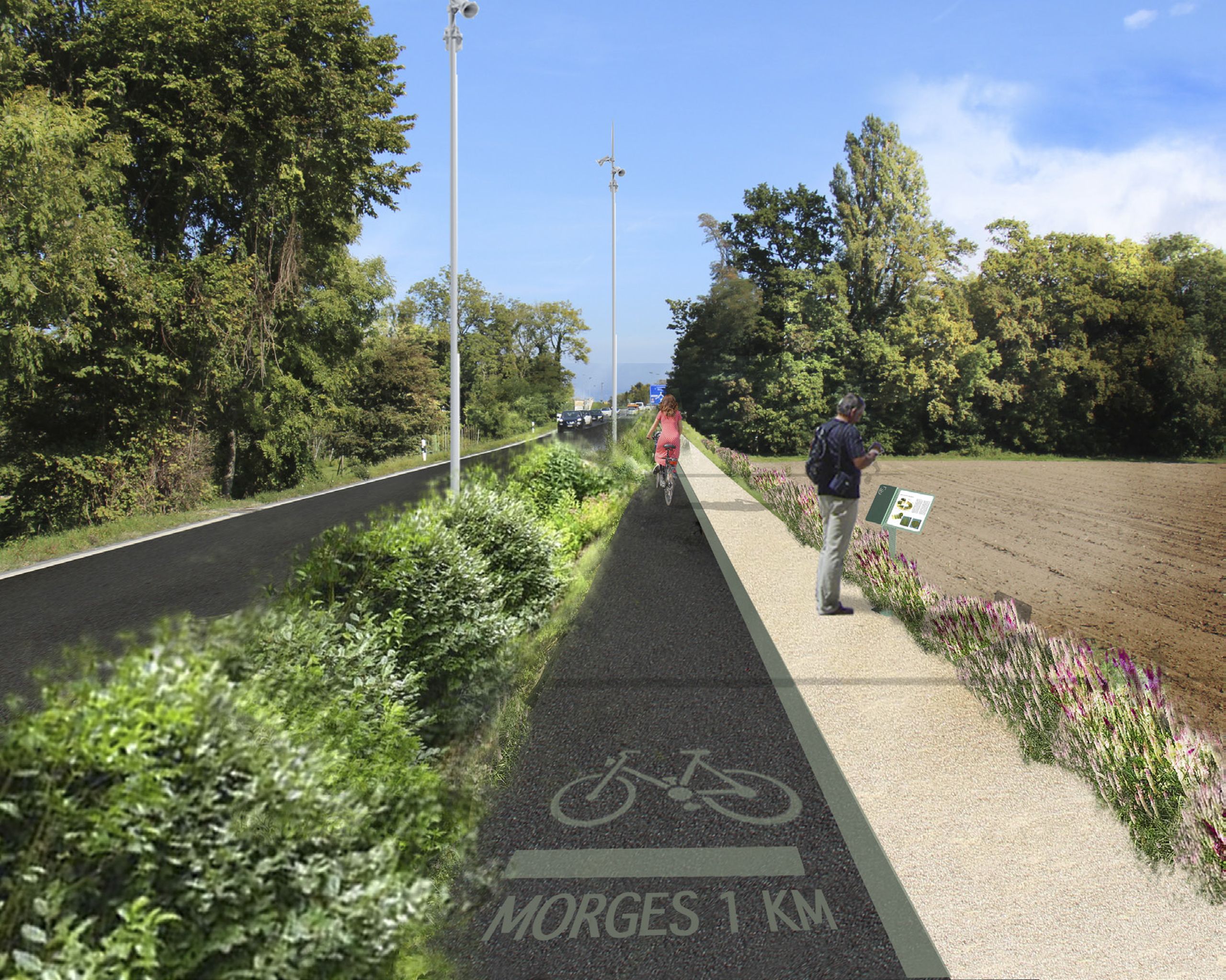 Voie verte d'agglomération / Région Morges